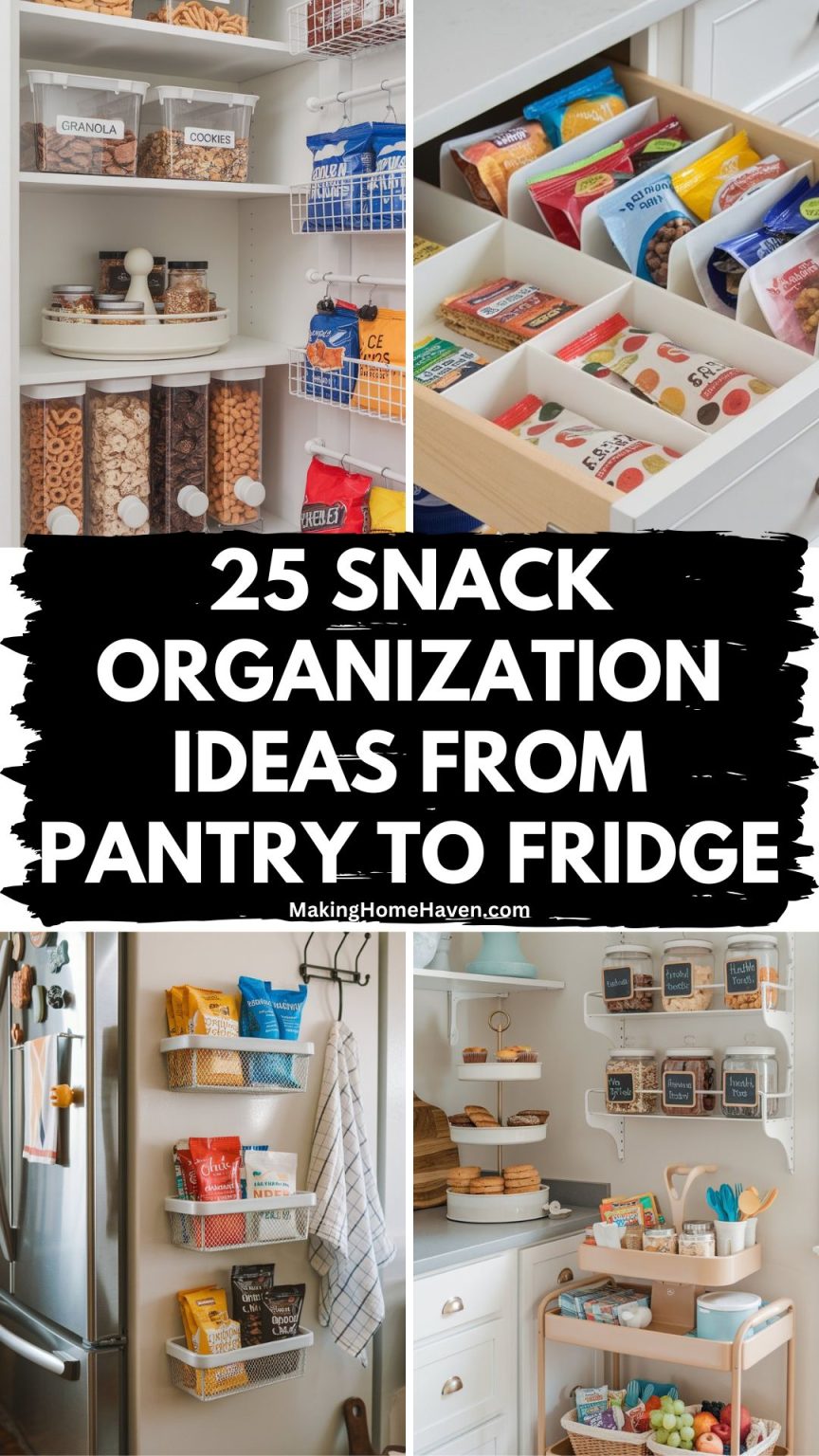 25 Smart Snack Organization Ideas - Making Home Haven