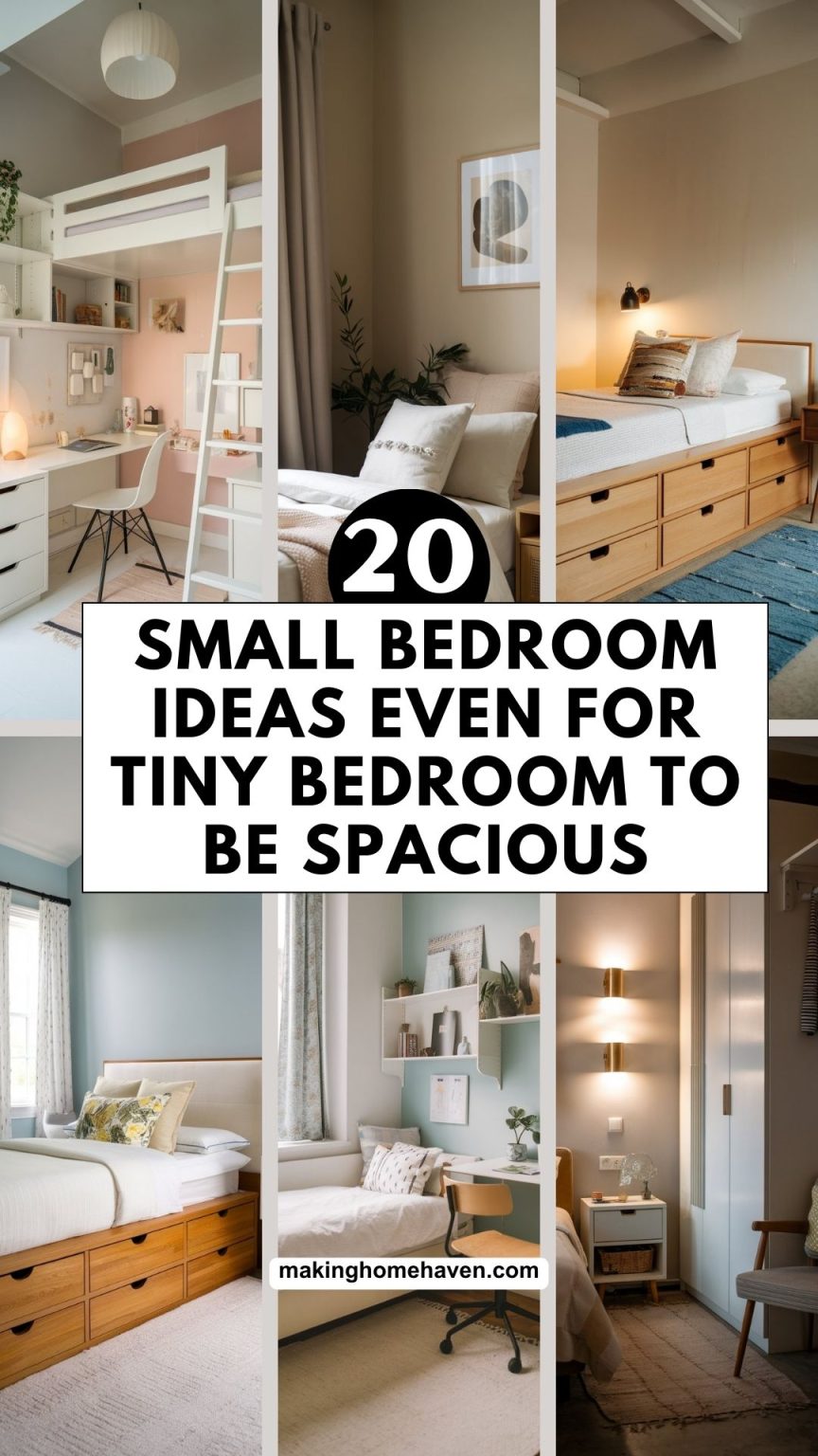 20 Smart Small Bedroom Ideas - Making Home Haven