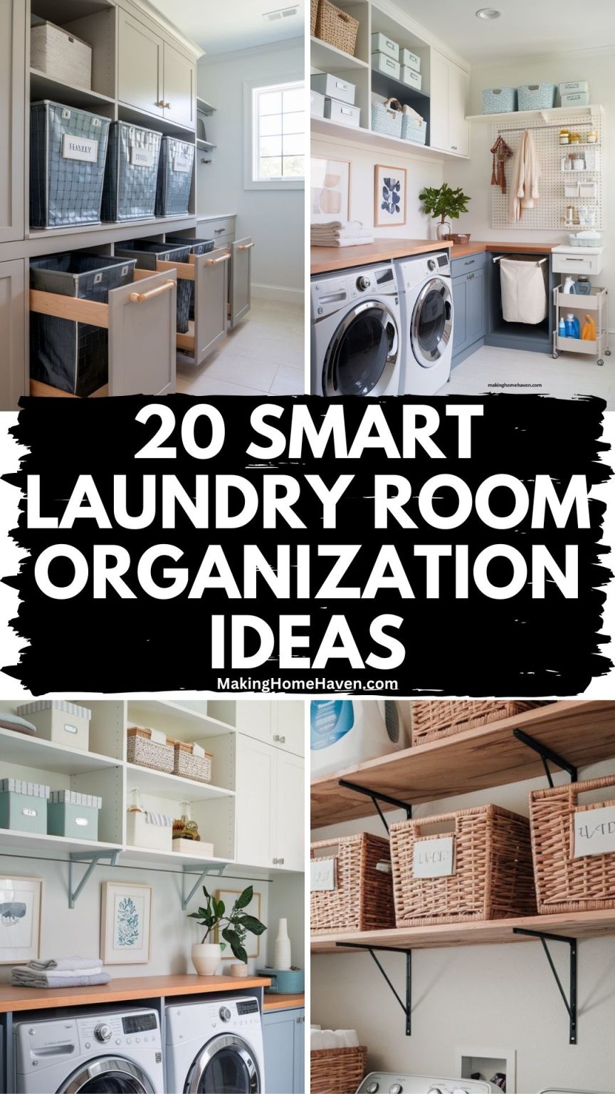 20 Smart Laundry Room Organization - Making Home Haven