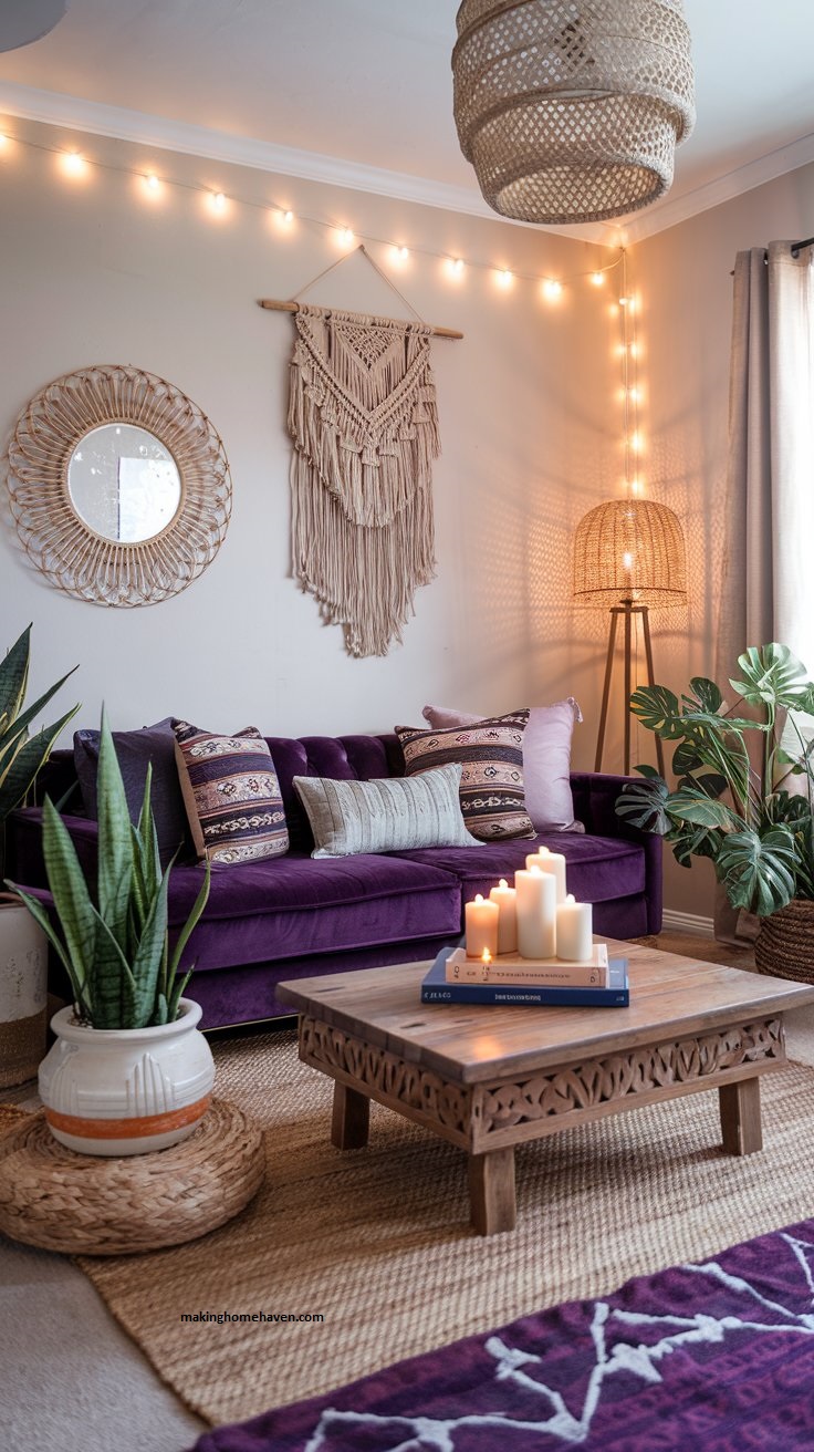 20 Cozy boho living room - Making Home Haven