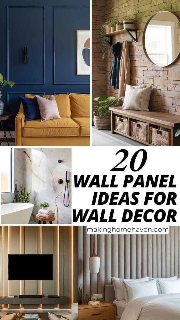 20 wall panel accent wall ideas - Making Home Haven